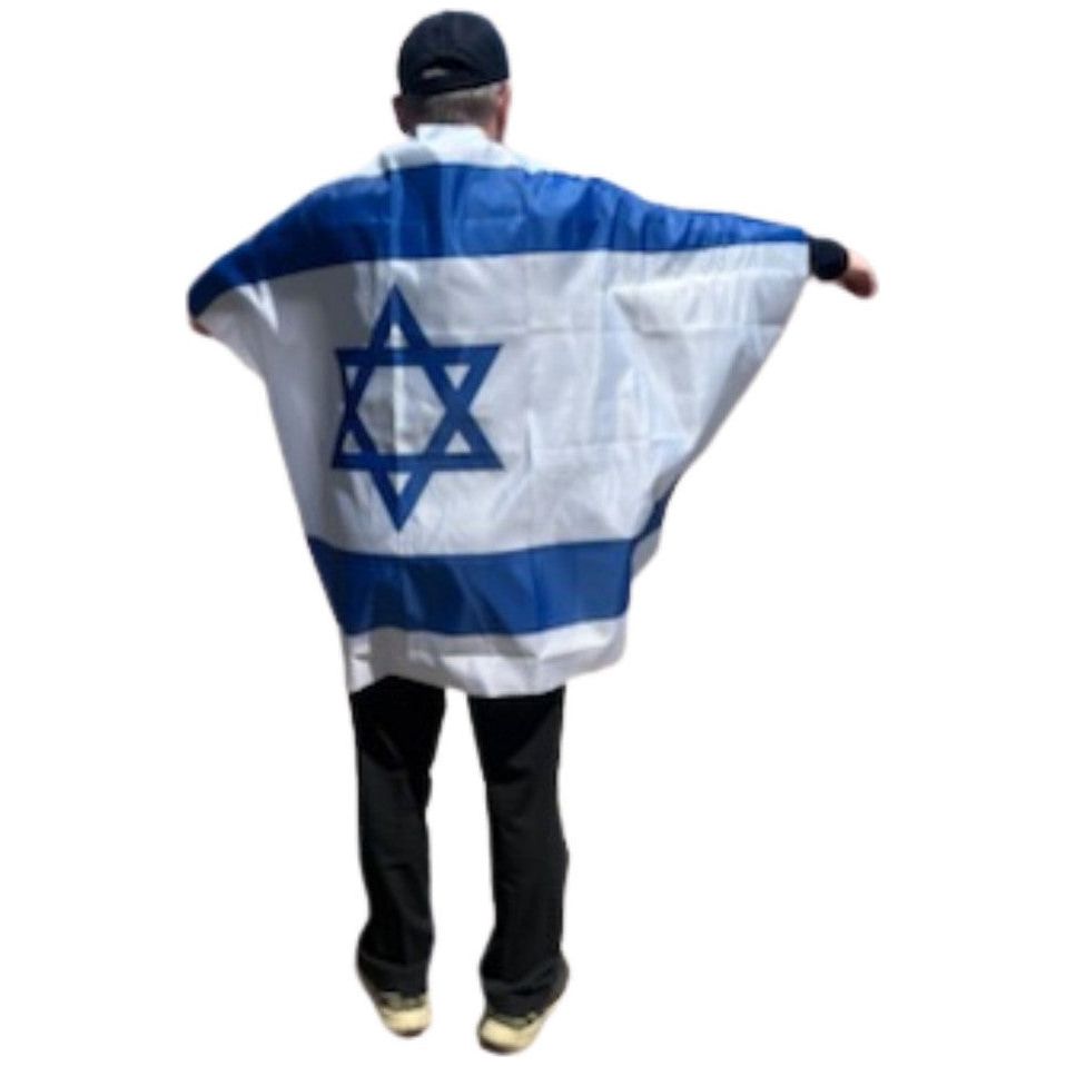 Large Flag of Israel Cape / Body Flag 35"x 58" Great for Yom HaAtzmaut ...