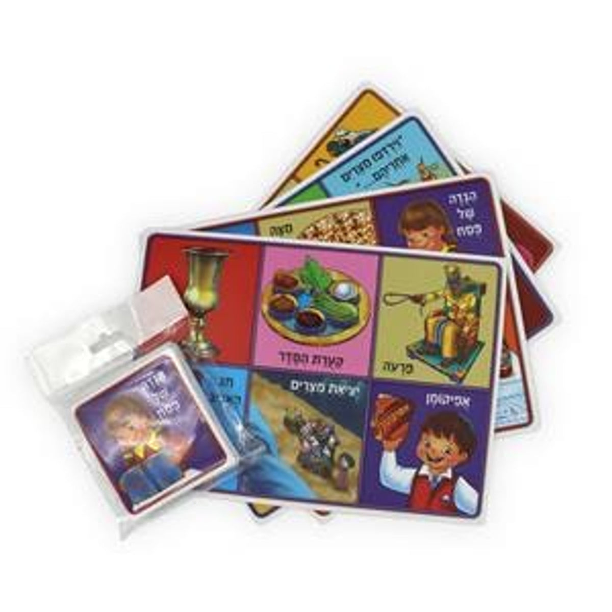 Passover / Pesach Hebrew Educational Lotto Game - 4 Players Made in Is ...