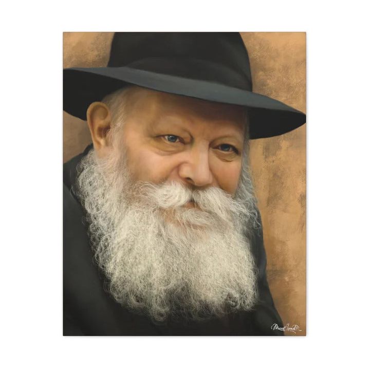 Canvas Painting Portrait The Lubavitcher Rebbe 3 sizes available ...
