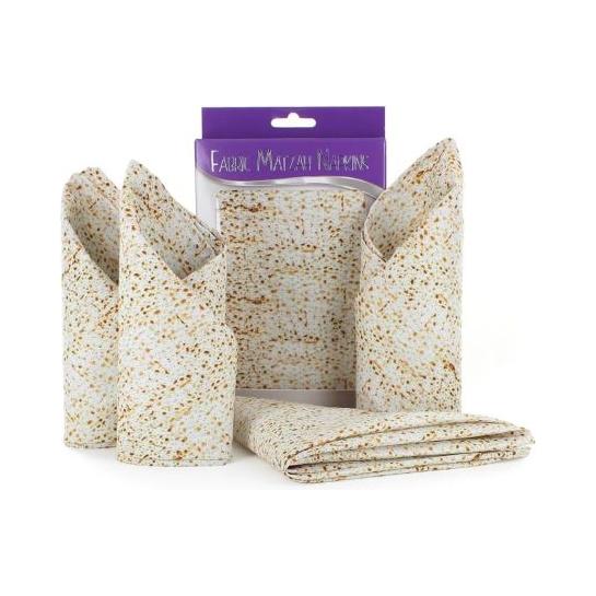 Passover Luncheon Fabric Matzah Napkins for Pesach Seder Set of 4 20x1 ...