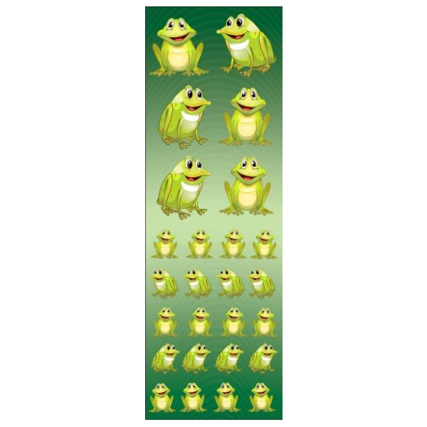 Animated Frog Die-cut Many sizes Passover Jewish Stickers Set of 156 ...