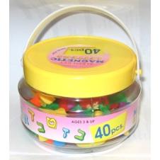 Alef-Bet Magnetic Hebrew Letters 40 Pieces / Container — IsraelBookShop