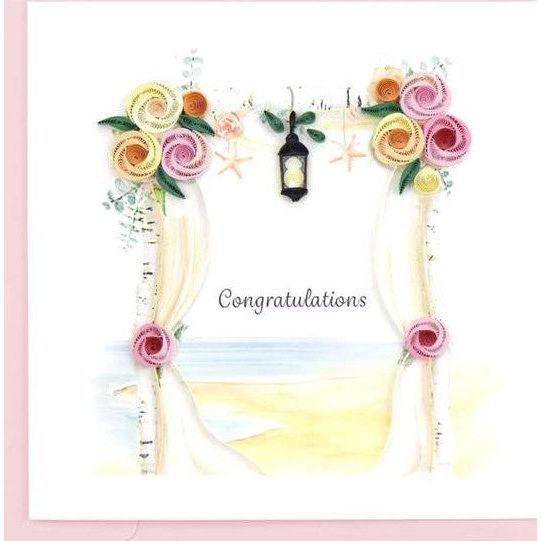 Jewish Luxury Quilling Greeting Card Chuppah / Wedding with Envelope 6 ...