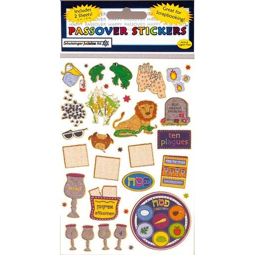 Prismatic Passover Jewish Stickers 2 Sheets - Great for the Classroom ...