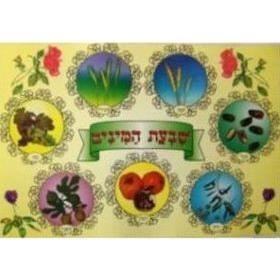 Shivat Haminim Seven Species Jewish Classroom Poster — IsraelBookShop